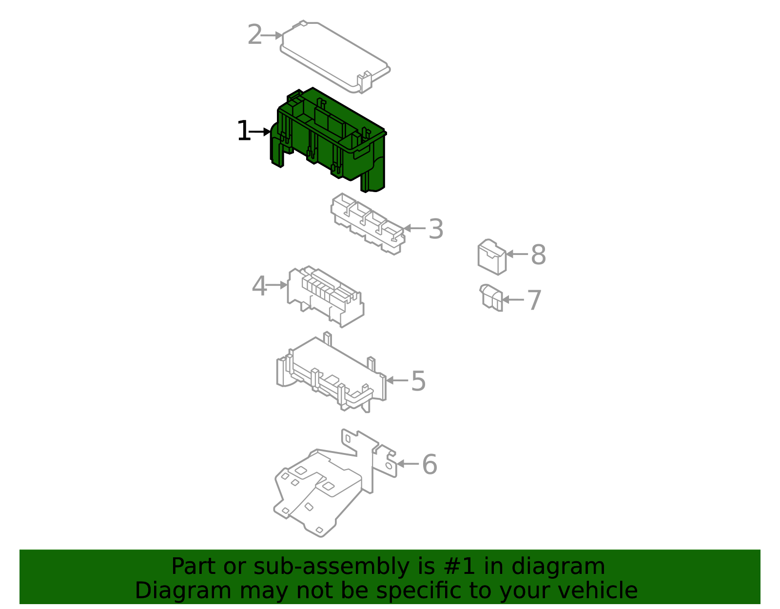 2020-2025 Nissan Versa Fuse And Relay Center 24384-5RB0A | OEM Parts Online
