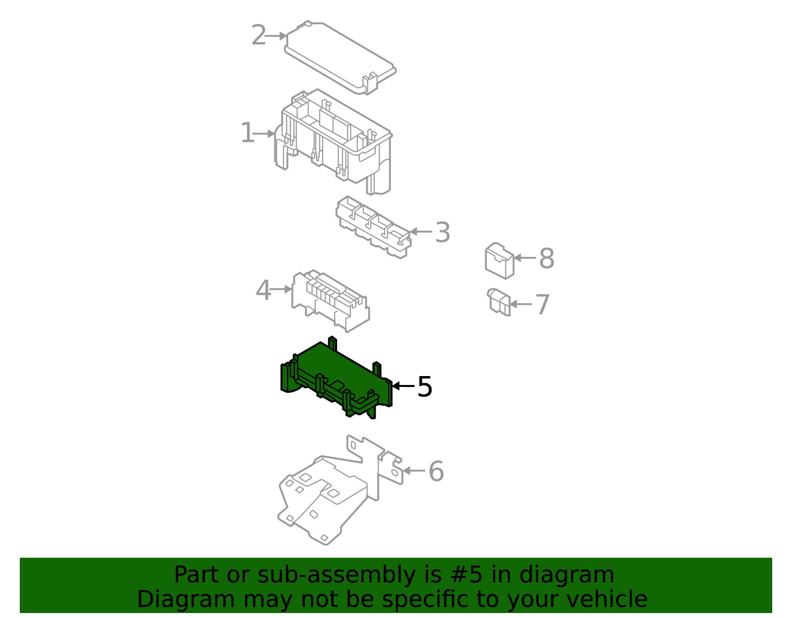 2020-2025 Nissan Versa Relay Box 24384-5RB0B | Nissan Parts Central