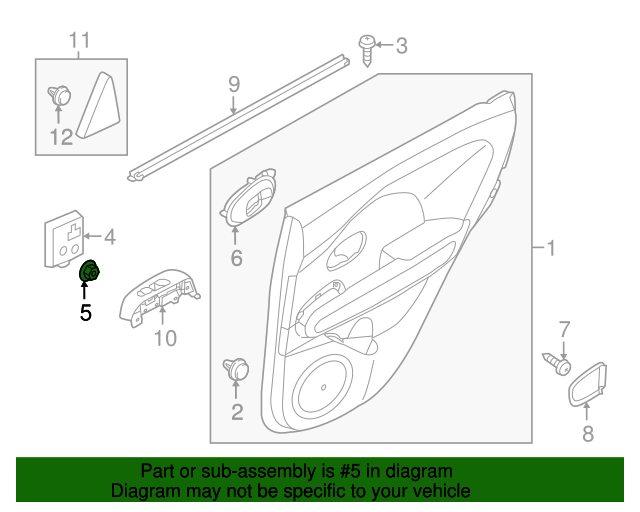 13395-06007B - Door Check Nut 2004-2024 Kia | Kia.Parts Store