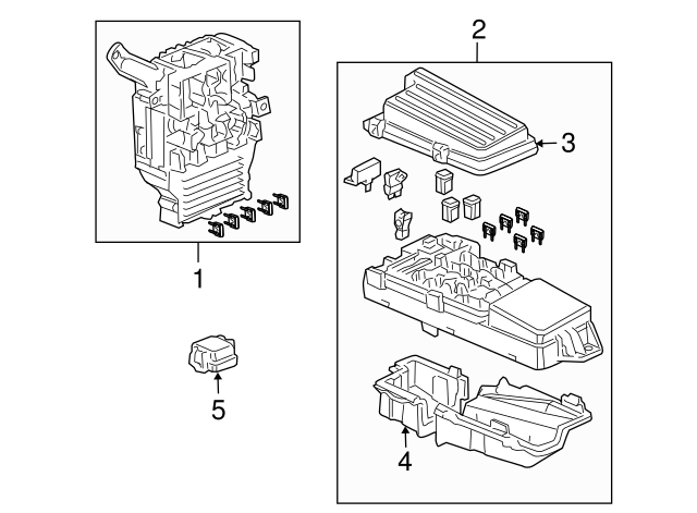 2005 Honda Accord Box Assembly, Relay 38250-SDA-A02 | Cheaper Honda Parts