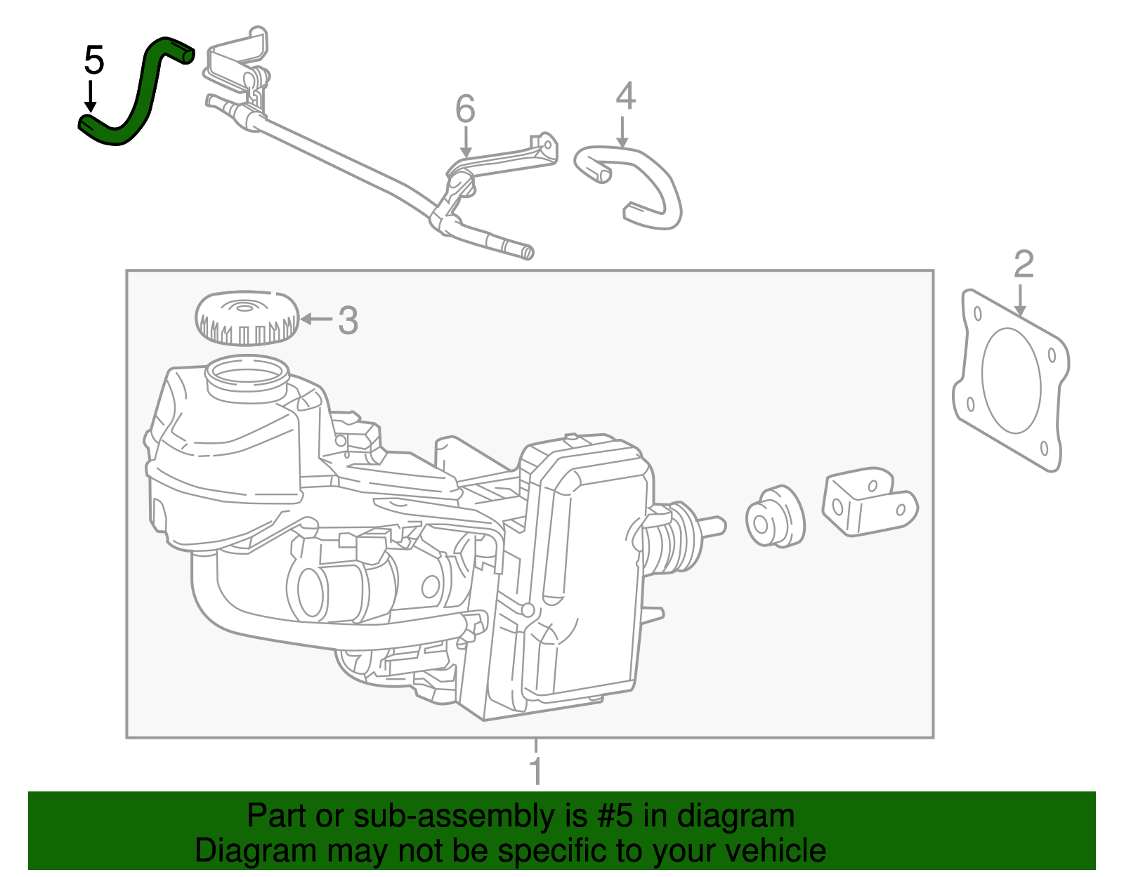 2018-2024 Toyota Brake Vacuum Hose 44551-06060 | Toyota Parts Center