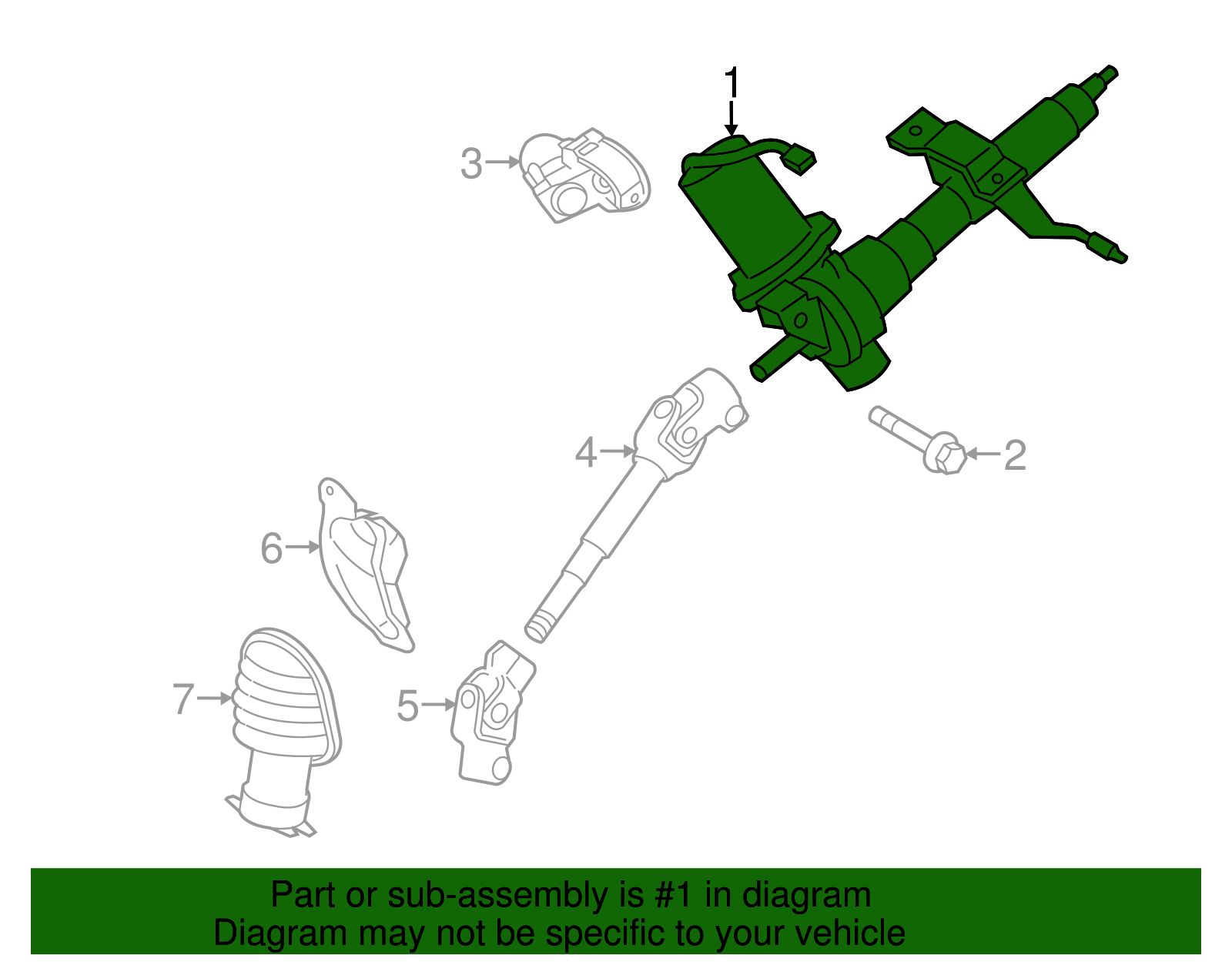 4520A-0D221 - 2015-2020 Toyota Yaris - Steering Column | Nucar Toyota Parts