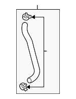 2013-2019 Hyundai Lower Hose 25412-2W800 | OEM Parts Online