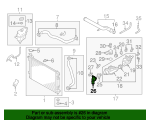25631-3CAA0 - Engine Coolant Thermostat Housing 2010-2019 Hyundai ...