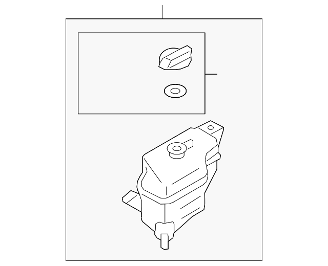 25430-2W000 - Expansion Tank - 2013-2019 Hyundai | World OEM Parts Hyundai