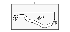 Genuine OEM Upper Hose Part# 25411-2W800 Fits 2013-2019 Hyundai: Up To ...