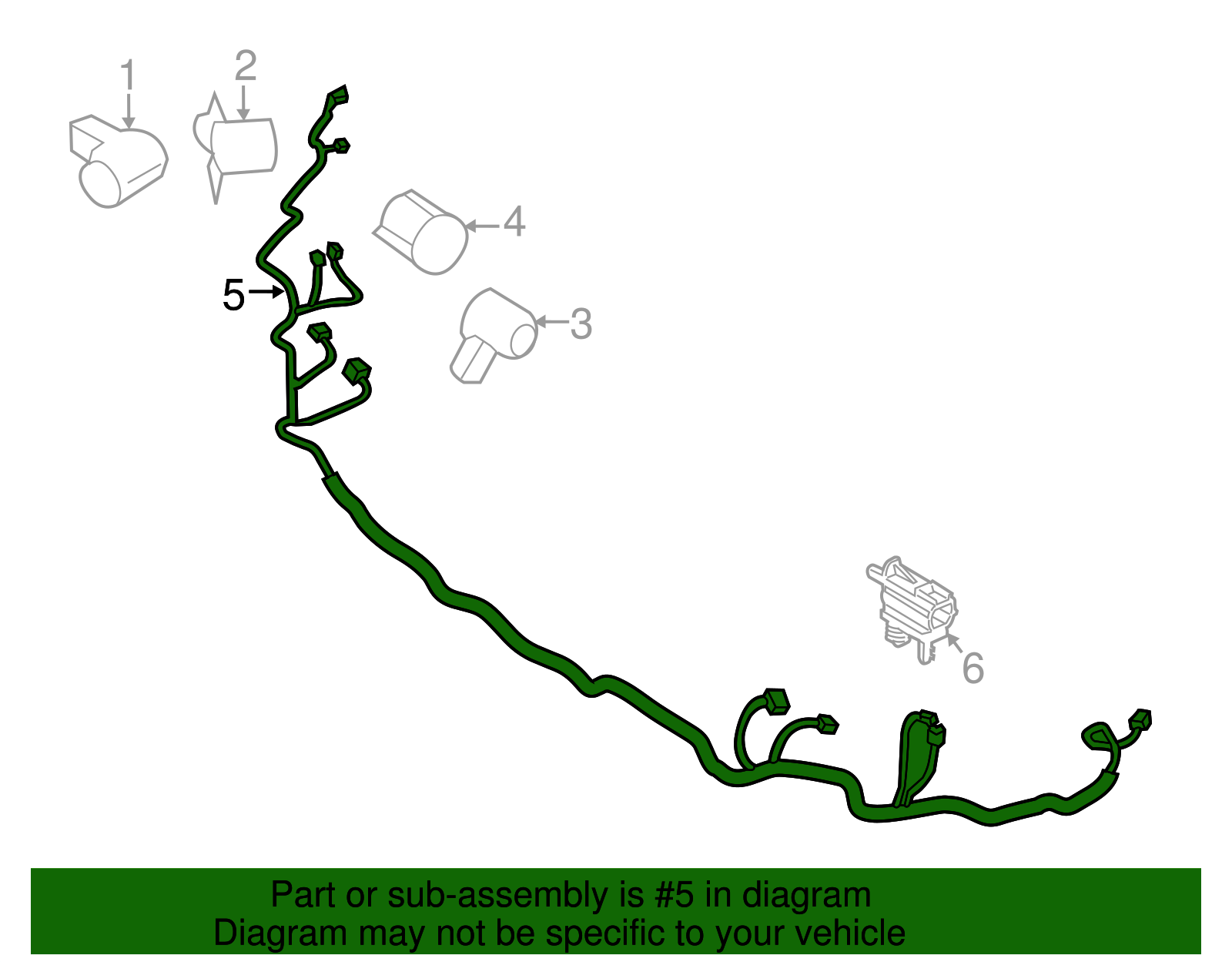 DV6Z-15K867-C - Wire Harness 2013-2016 Ford Escape | AutoNation Parts