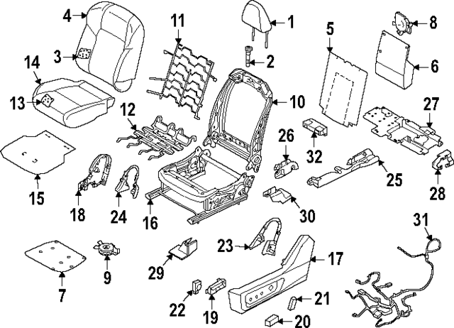 2022-2024 Nissan Pathfinder Center Bracket 87556-6TD0A | OEM Parts Online