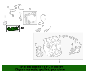 2007-2022 Toyota Evaporator Tube 88710-0C110 | Toyota Parts Center