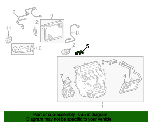2007-2021 Toyota Tundra Heater Core Clamp 87124-08060 | Toyota Parts