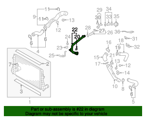 2006-2008 Volkswagen GTI Air Pipe 1K0-145-945-A | VW Direct Parts