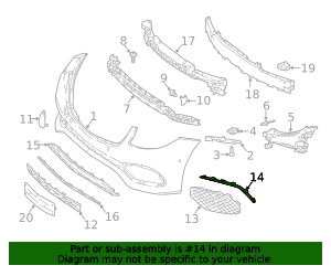 2017-2020 Mercedes-Benz Trim Molding 213-885-01-74 | MB OEM Parts