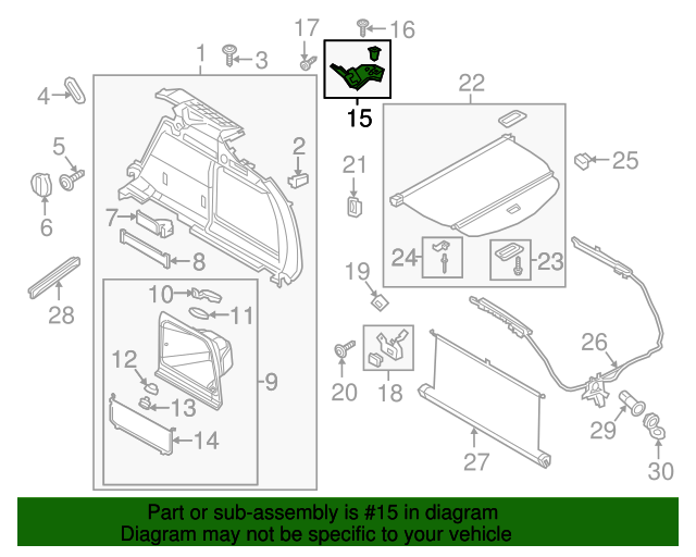 2017-2023 Audi A4 allroad Upper Bracket 8W9-863-584 | Audi USA Parts