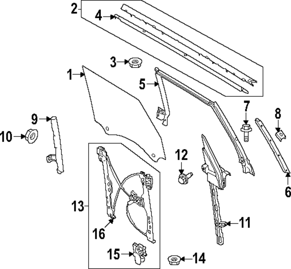 Genuine OEM Ford Part - Front Guide M2DZ-78214A63-A | Genuine OEM Ford ...