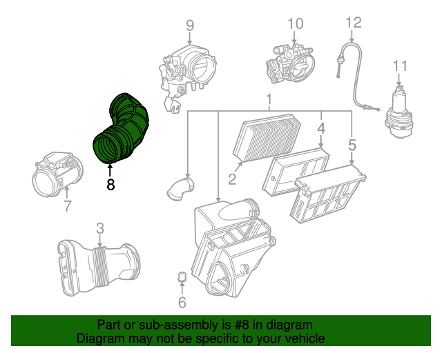 Genuine BMW 13-54-1-740-073 | Connector Hose | FREE Shipping on Most ...