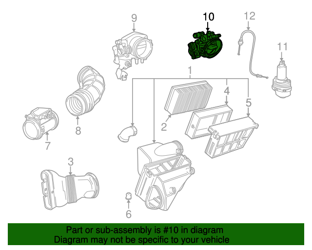 Genuine BMW 13-54-1-433-414 | Fuel Injection Throttle Body | FREE ...