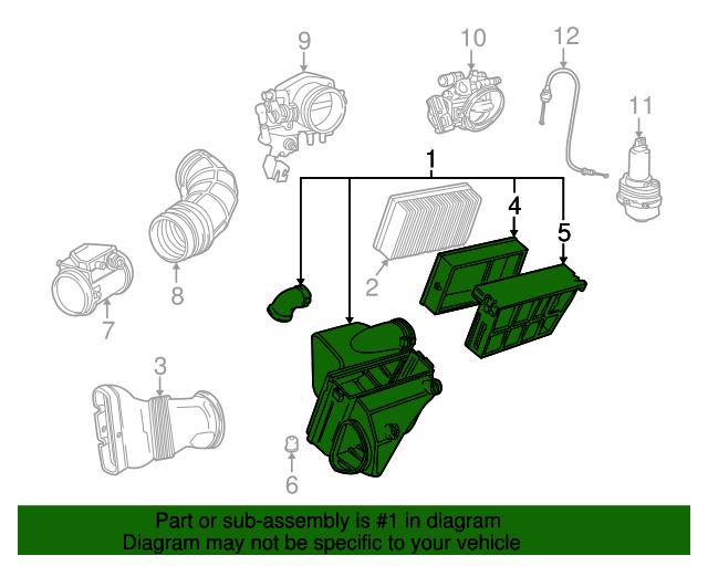 Genuine BMW 13-71-1-432-641 | Air Cleaner Assembly | FREE Shipping on ...