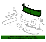 2021-2024 Chevrolet Front Bumper Fascia Upper Stiffener 84664455 GM ...