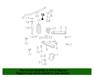 2000-2016 Mopar Shock Grommet 52106742AA | Mopar Parts Canada