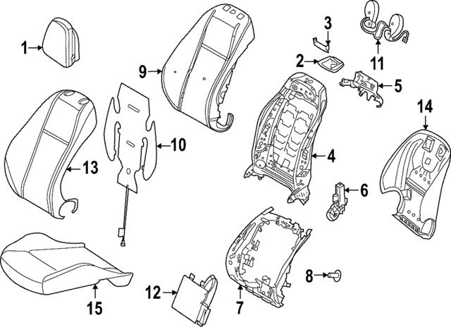 206-970-88-00-3D16 - Headrest 2024 Mercedes-Benz | Mercedes-Benz USA Parts
