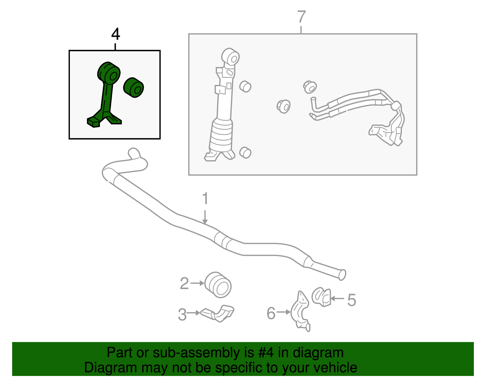 2010-2024 Toyota 4Runner Stabilizer Link 48820-60090 | Toyota Parts Center