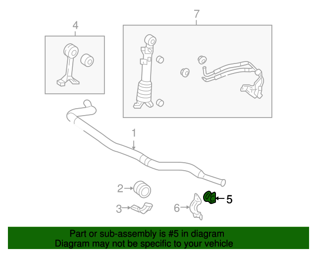 48849-60041 - Bushing - 2010-2023 Toyota 4Runner | OEM Genuine Toyota Parts