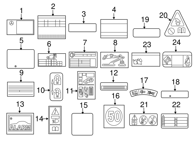 204-584-65-81 - Label 2010 Mercedes-Benz GLK 350 | Mercedes-Benz USA Parts