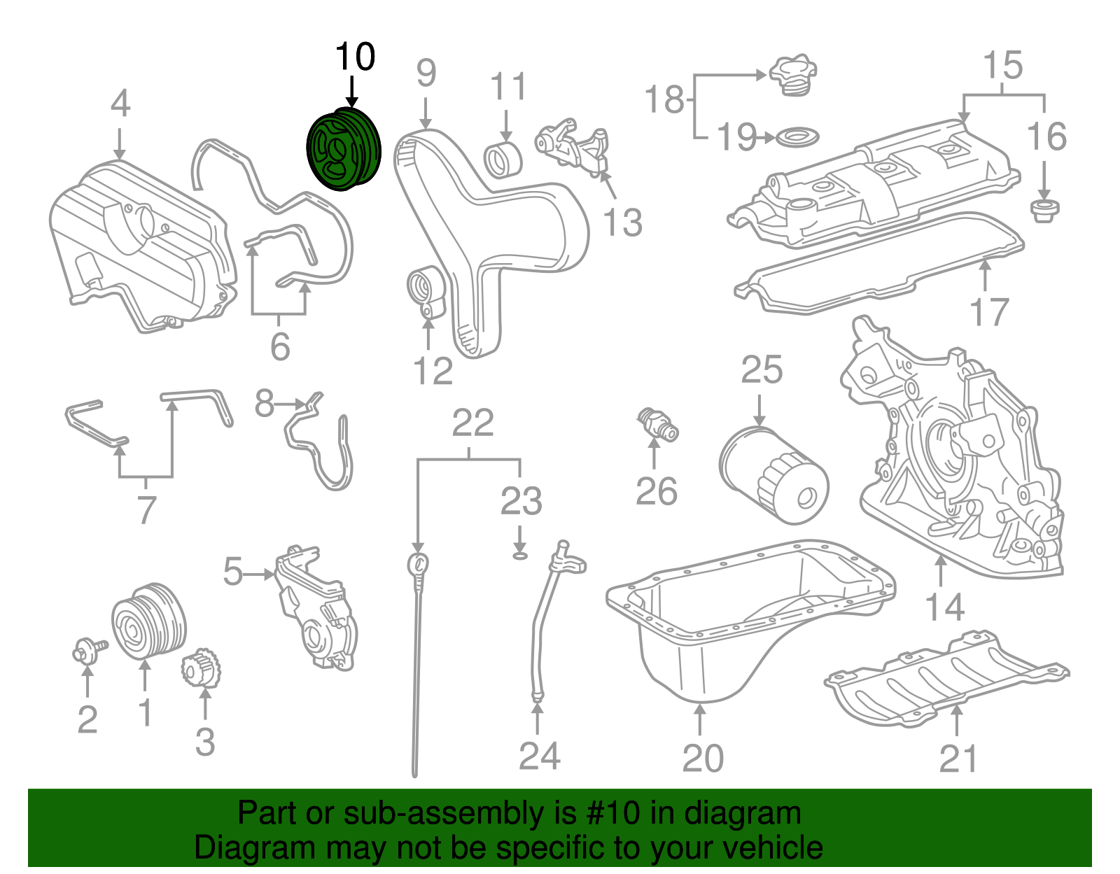 Genuine Toyota Camshaft Gear part# 13528-62020 for 1995-2004 Toyota ...