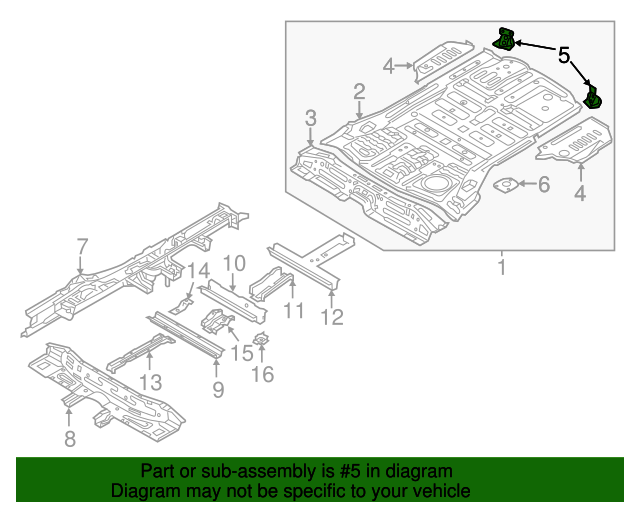 65652-B8000 - Rear Reinforced - 2013-2019 Hyundai | World OEM Parts Hyundai
