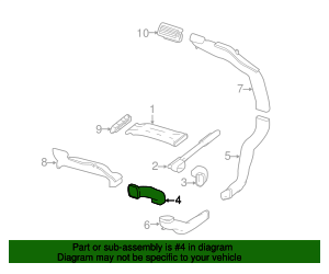 251-831-09-45 - Lower Duct 2006-2012 Mercedes-Benz | Mercedes-Benz USA ...