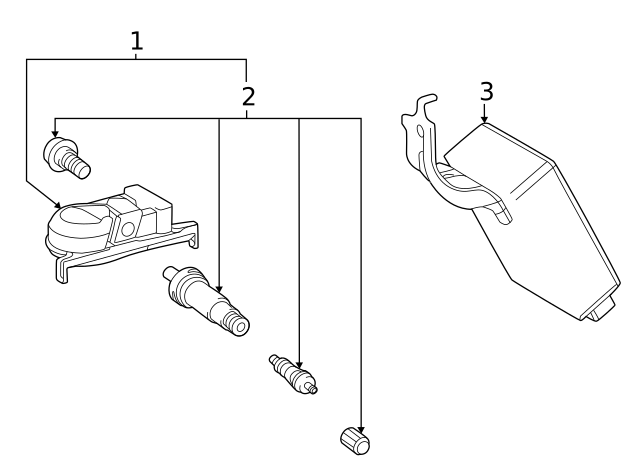 Toyota Tire Pressure Monitoring System (TPMS) Receiver 897B0-62090 ...