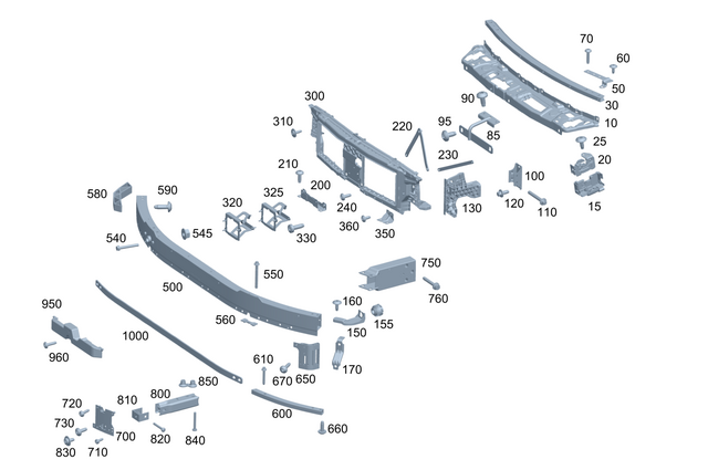 206-620-94-00-64 - Bracing Mercedes-Benz USA Parts