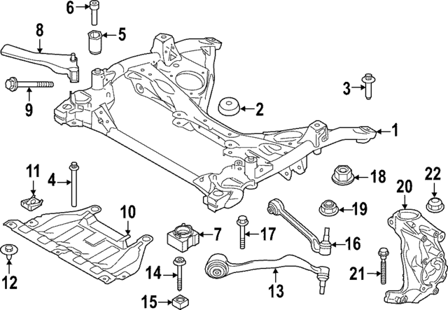 Genuine BMW 31-10-6-895-683 | Front Control Arm | FREE Shipping on Most ...