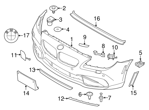 Bumper & Components - Front for 2016 BMW 640i | BMW of South Atlanta Parts