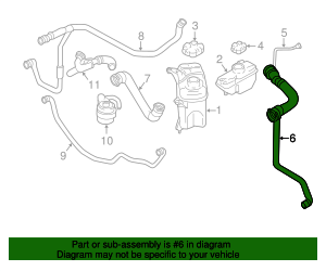 2015-2020 BMW Radiator Coolant Hose 11-53-7-848-501 | AutoNationParts.com