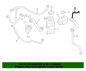 17122284686 - 2015-2021 BMW Vent Hose (17-12-2-284-686) | BMW of South ...