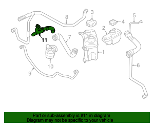 Genuine BMW 17-12-2-284-690 | Cooler Line | FREE Shipping on Most ...