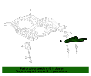 2011-2020 Mopar Suspension Sub-Frame Reinforcement Bracket - Passenger ...