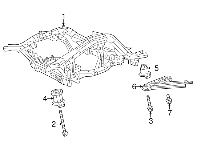 2016-2023 Mopar Engine Cradle 4877621ad | TascaParts.com