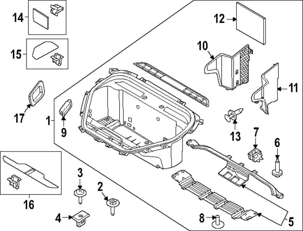 2021-2024 Ford Mustang Mach-E Rear Cover LJ8Z-58457A04-AD | Varsity Ford