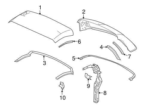 Top & Components for 2005 Chevrolet SSR | GM Parts Club