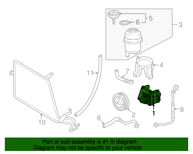 32-41-2-229-679 - Power Steering Pump - 1998-2006 BMW | BMWPartsHub