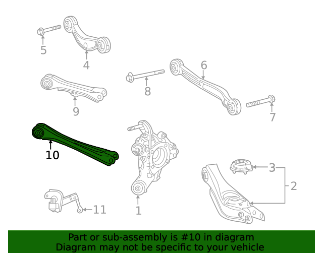 2021-2023 Acura TLX Upper Arm 52515-TGV-A01 | OEM Parts Online