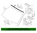 Genuine BMW 51-31-7-412-641 | Upper Molding | FREE Shipping on Most ...