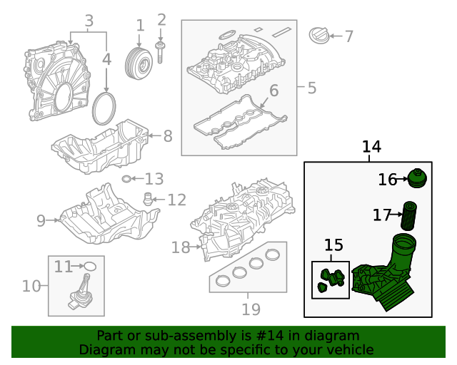 Genuine BMW 11-42-8-580-414 | Oil Filter Housing | FREE Shipping on ...