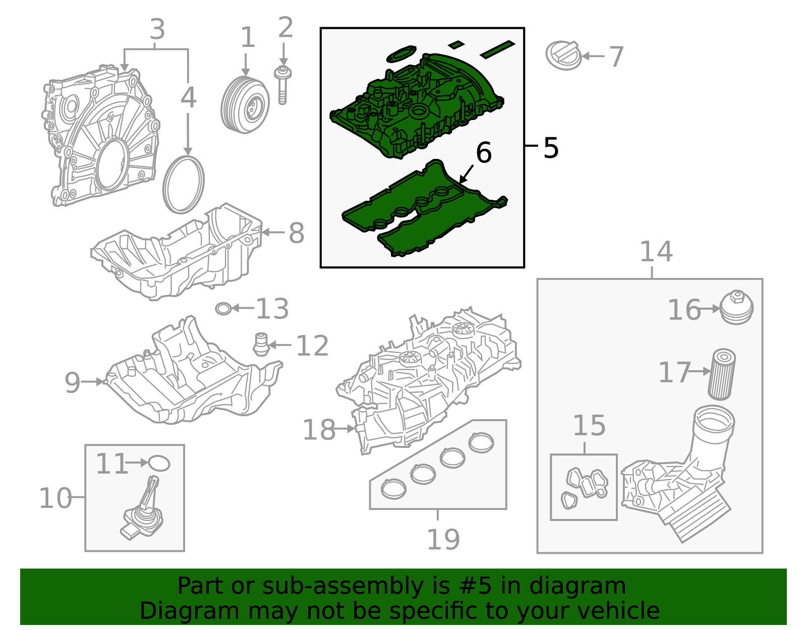 11129452895 - 2020-2025 BMW Valve Cover (11-12-9-452-895) | BMW of ...