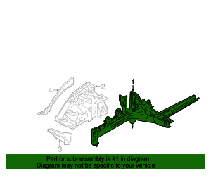 2015-2019 Hyundai Sonata Rail Assembly 64601-C2000 | QuirkParts