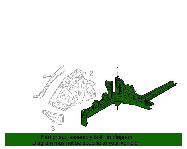2015-2019 Hyundai Sonata Rail Assembly 64601-C2000 | OEM Parts Quick