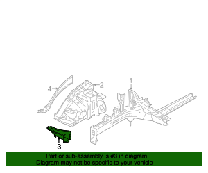 64537-C1000 - Fender Apron Bracket 2015-2019 Hyundai Sonata ...