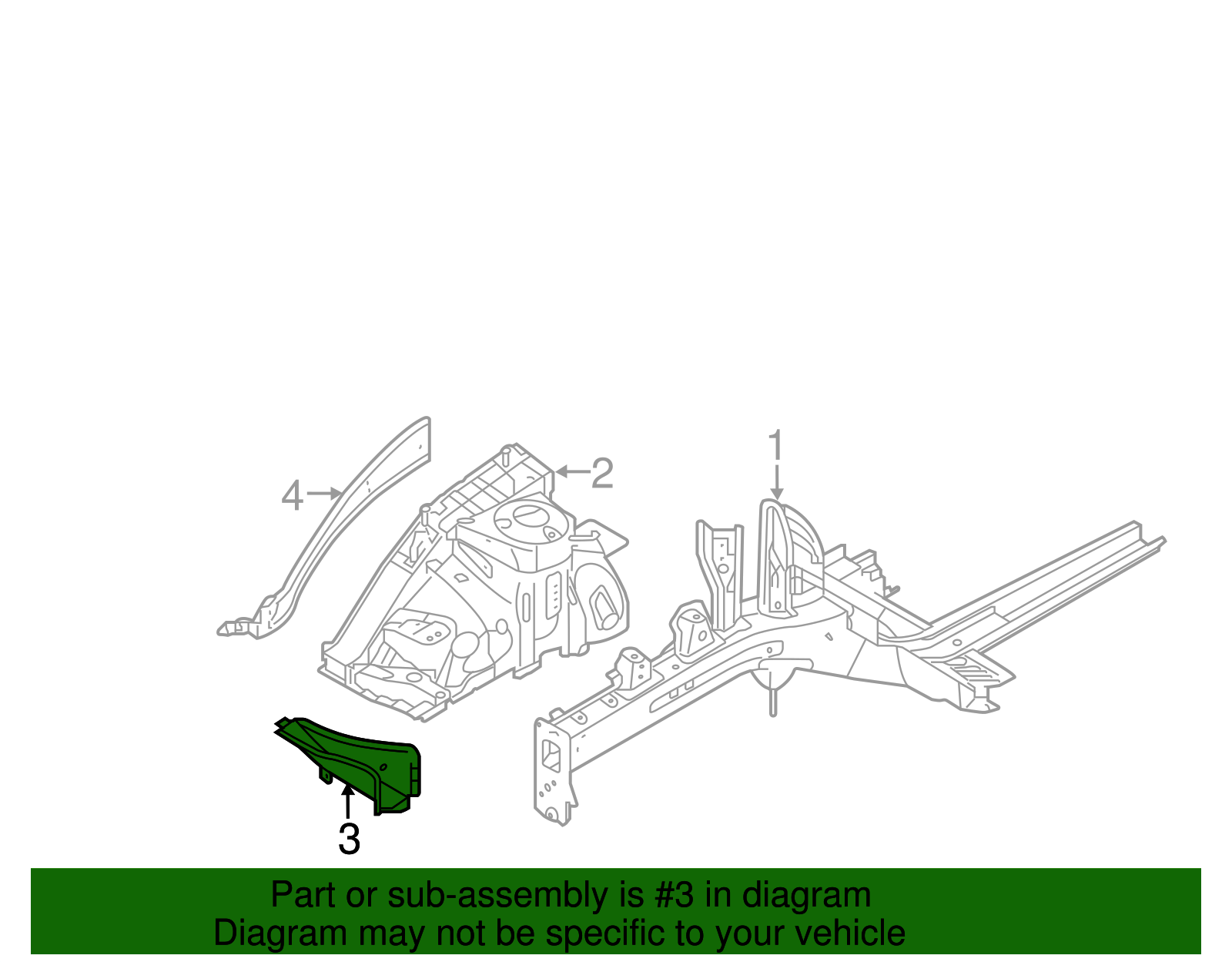Genuine OEM Apron Assembly Bracket Part# 64537-C1000 Fits 2015-2019 ...